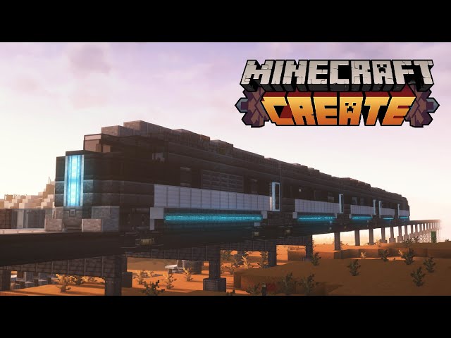 Create Mod | Sci-Fi Futuristic Train (Tutorial) Minecraft Map