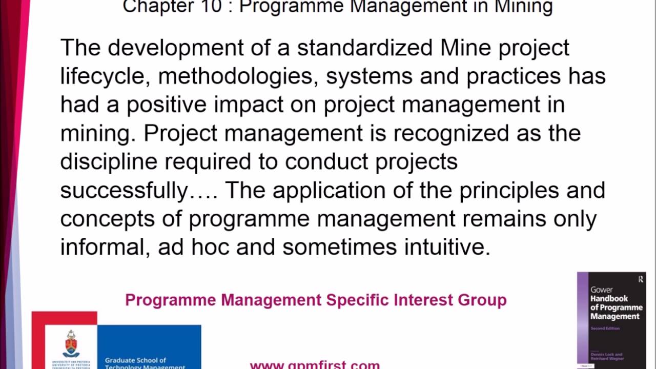 Chapter 10 Mining: Standardized Project Methods