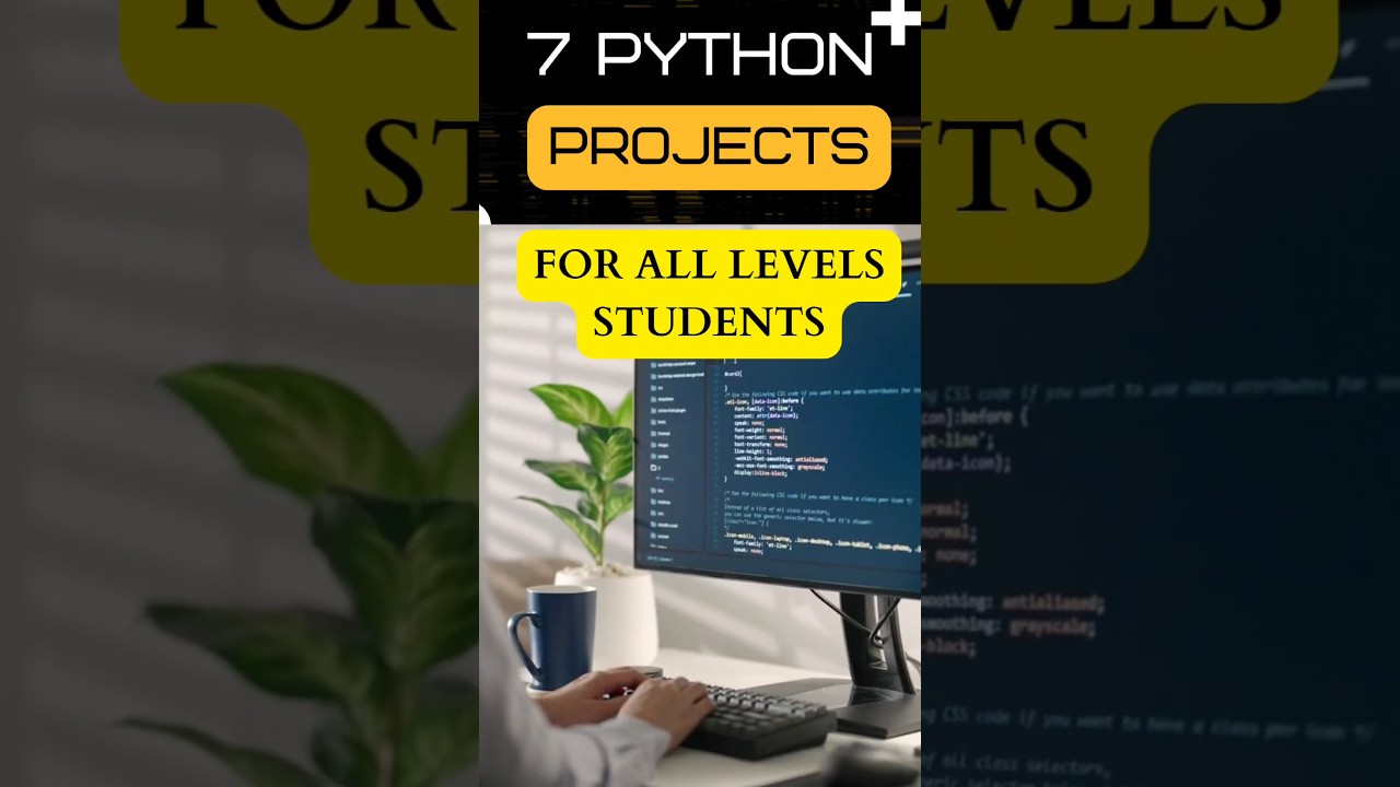 7 Python Projects for all level students | Project Project Ideas
