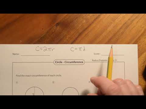 pre algebra circumference of a circle