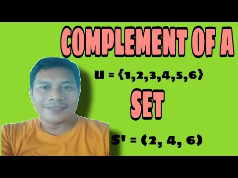 COMPLEMENT OF A SET||MATHEMATICS GRADE 7