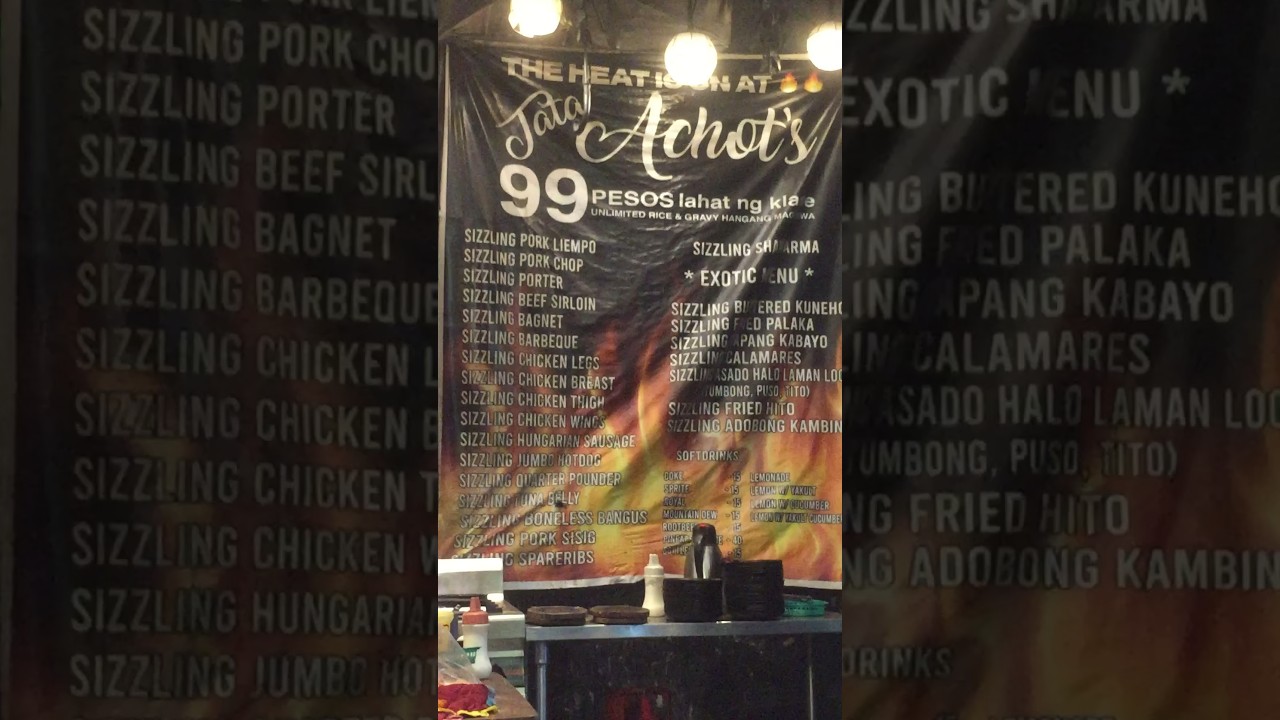 Tata Achot's 99 Pesos Sizzling Meals 🍳 #sizzling #silog #food #foodtrip #musttry #lerma #manila #PH