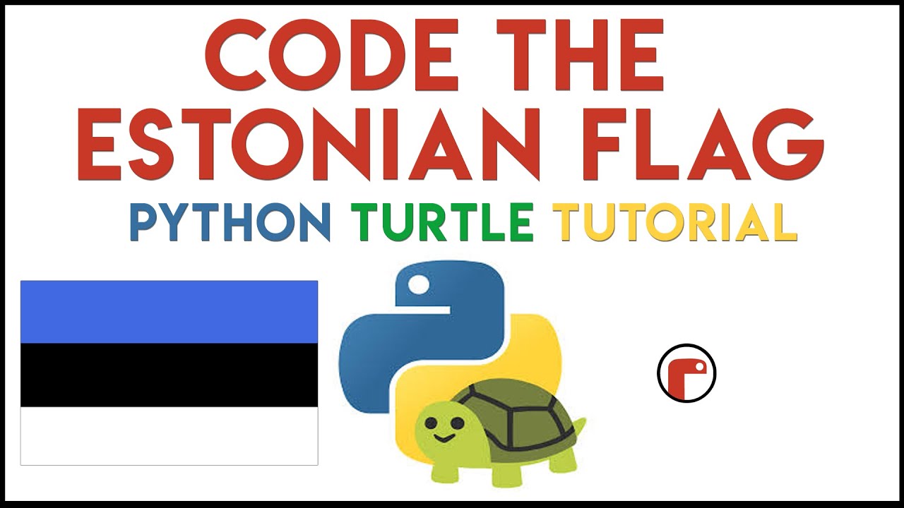 Python Turtle - Code the Estonian Flag Tutorial