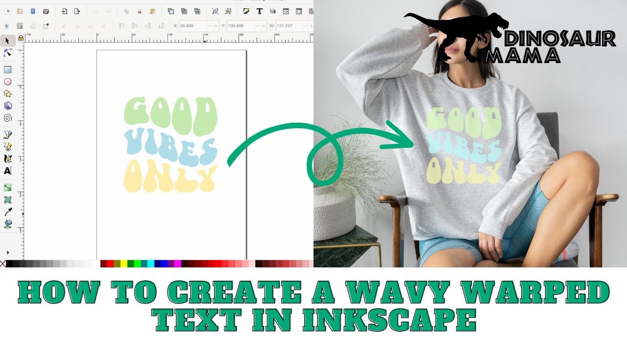 Text Warp in Inkscape for Cricut Design Space | How to Make Wavy or Warped Text SVG Files for FREE!