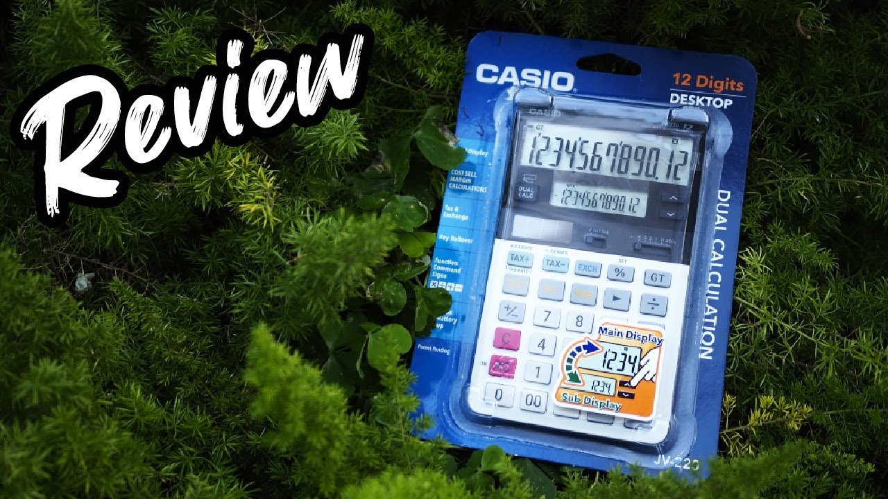 Casio JV 220 Dual Display Calculator Reivew & Unboxing!