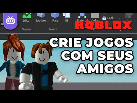 COMO CRIAR JOGOS NO ROBLOX com AMIGOS