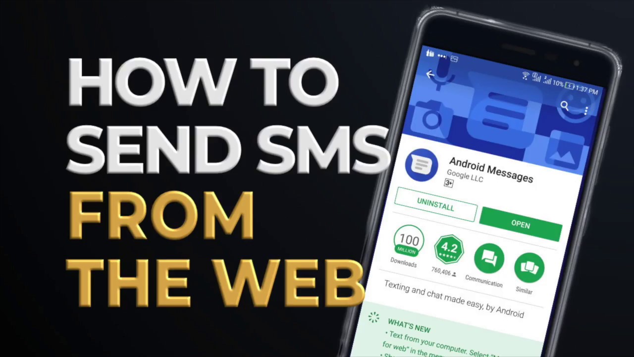 Send SMS Messages via Browser with Android Messages