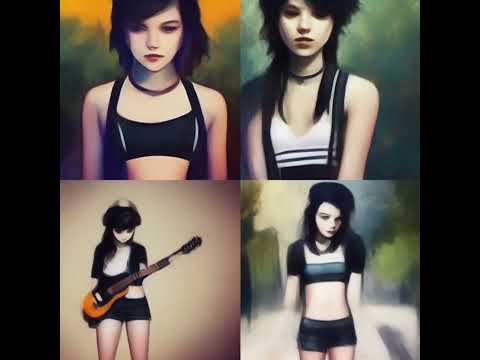 Ai art girl Steel Soul music