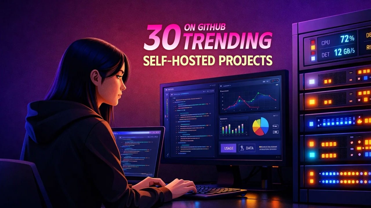 30 trending self-hosted projects on GitHub