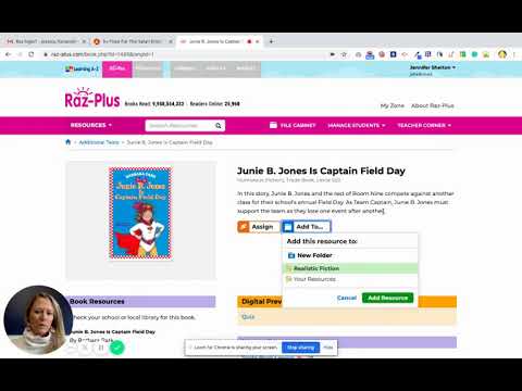 How to find shared resources in Raz Kids