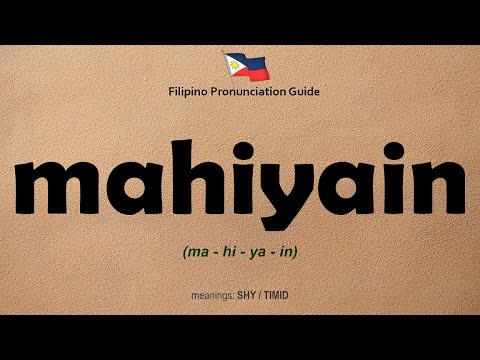 How to Pronounce MAHIYAIN | Filipino Dictionary | Talk to Me in Tagalog