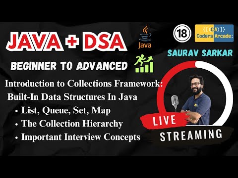 DSA In Java || 🎯 Collections Framework Hierarchy | LiveSession || Coders Arcade
