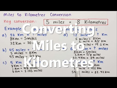 Converting Miles to Kilometres
