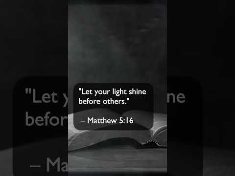 "Let Your Light Shine ✨ | #Shorts #BibleVerse"