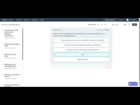 HubSpot Service Hub Software Live Test on 27-03-2025 (Free Answers)