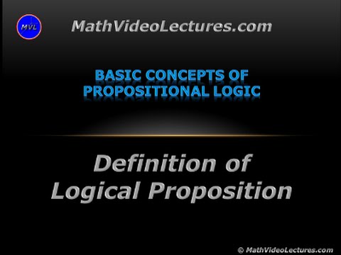 Definition of Logical Proposition