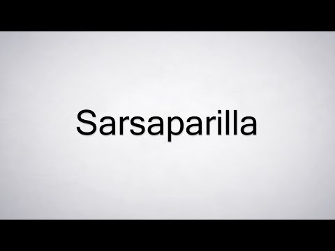 How to Pronounce Sarsaparilla