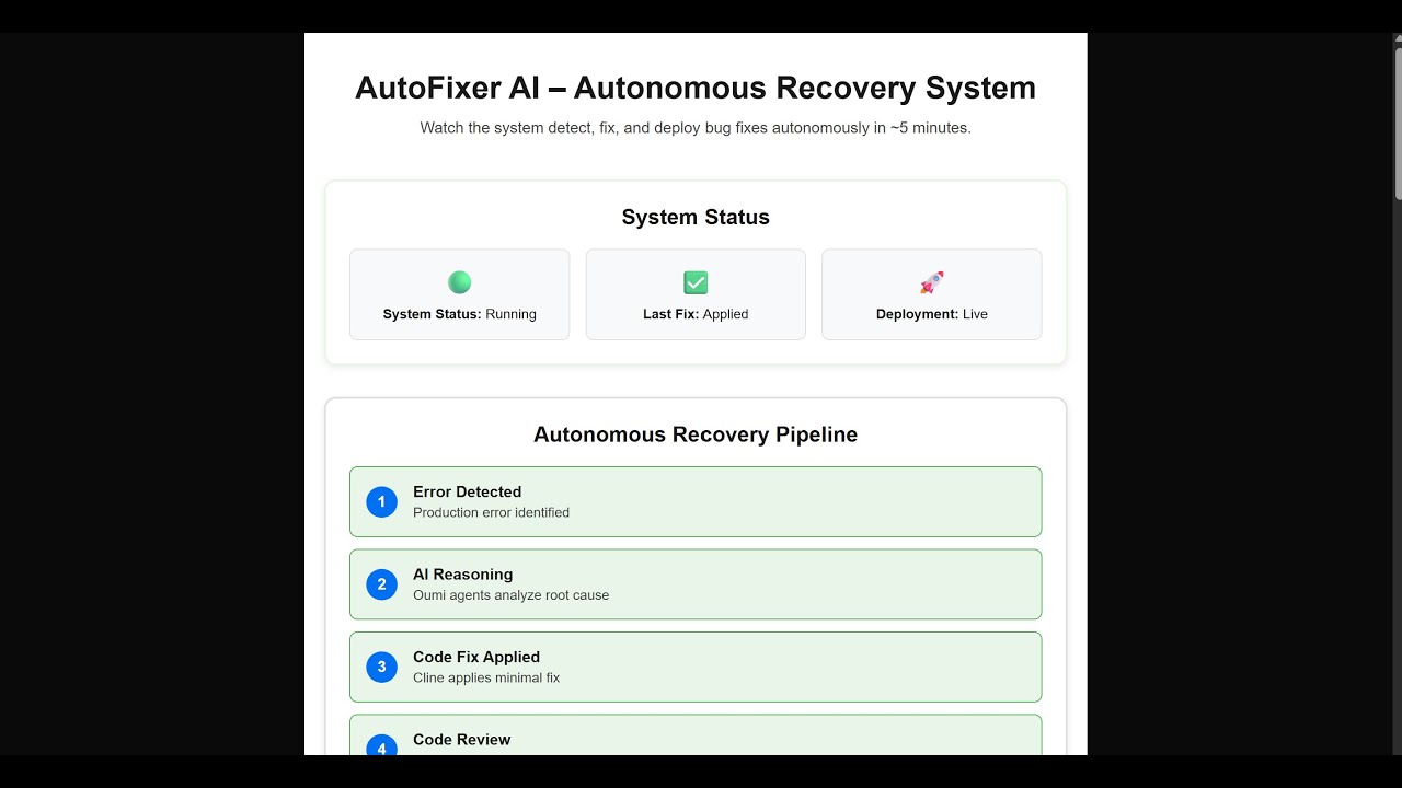 Autofixer-AI hackathon project