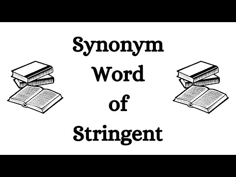 Synonym Word of Stringent in English | Stringent Synonym Word in English