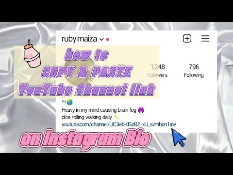 TUTORuby : How to copy paste YouTube Channel link on instagram bio
