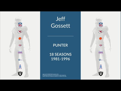 Jeff Gossett: Football Punter