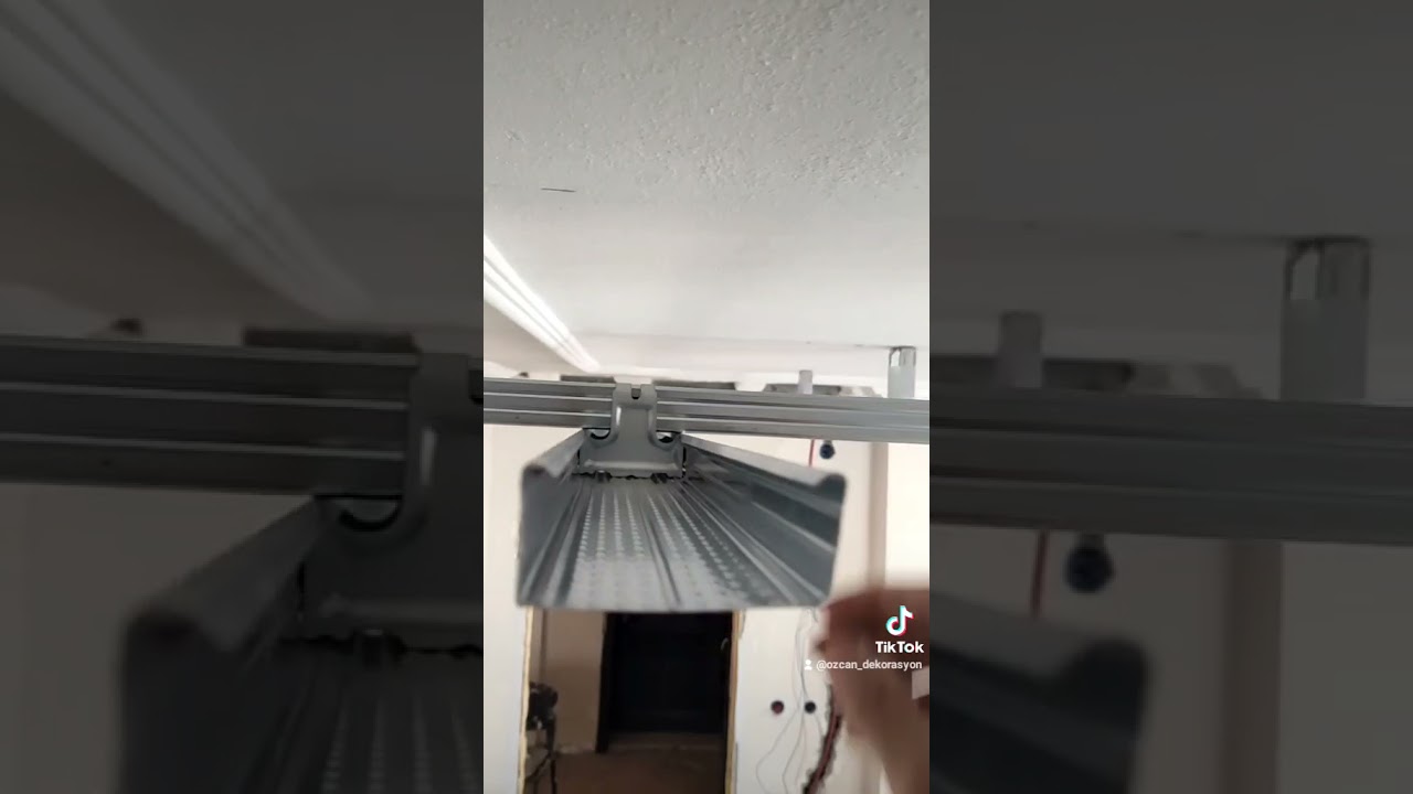 Asma tavan galvaniz  Tavan C klips nasıl takılır
