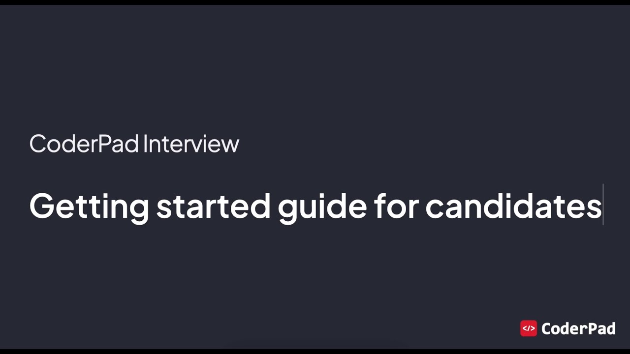 CoderPad Interview: Candidate's Guide