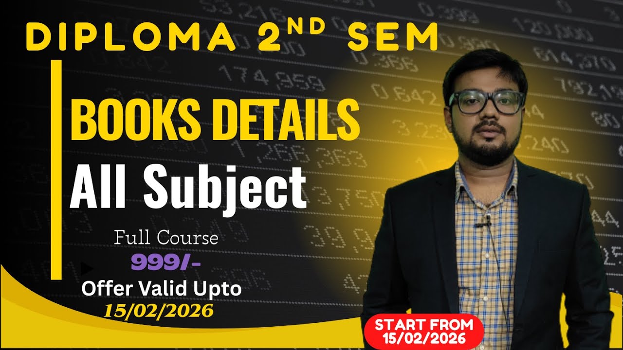 Diploma 2nd Sem 2026 Books Details | All Subject Books | By Easy2Learning
