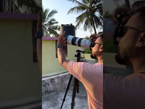 Partial solar eclipse ☀️🔥#shorts #eclipse #india
