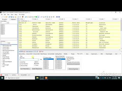 How to use CSV editor