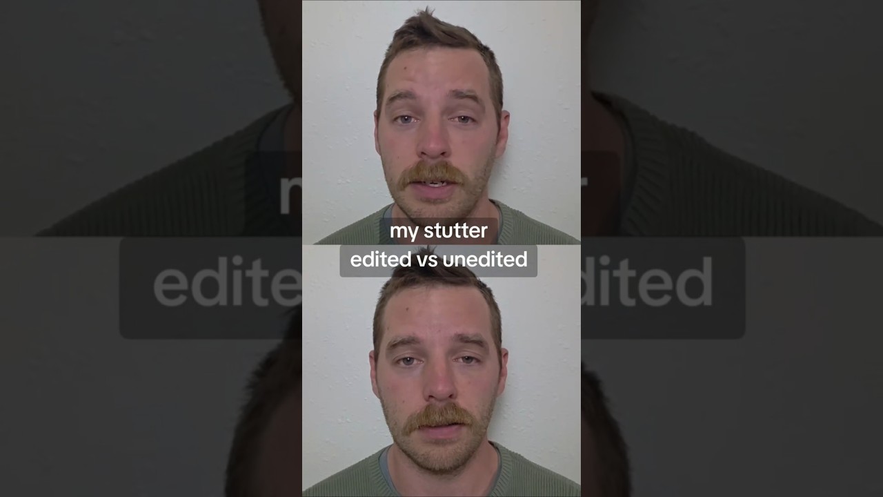 I edited out my stutter and it sounds weird #stuttering #awareness #beyourself