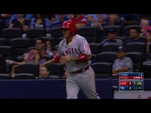 LAA@TB: Marte scores go-ahead run on wild pitch