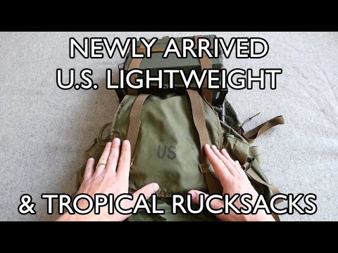 Recently Arrived U.S. Lightweight & Tropical Rucksacks