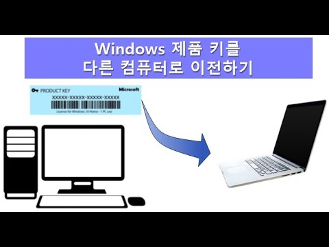 Transfer your Windows product key to another computer