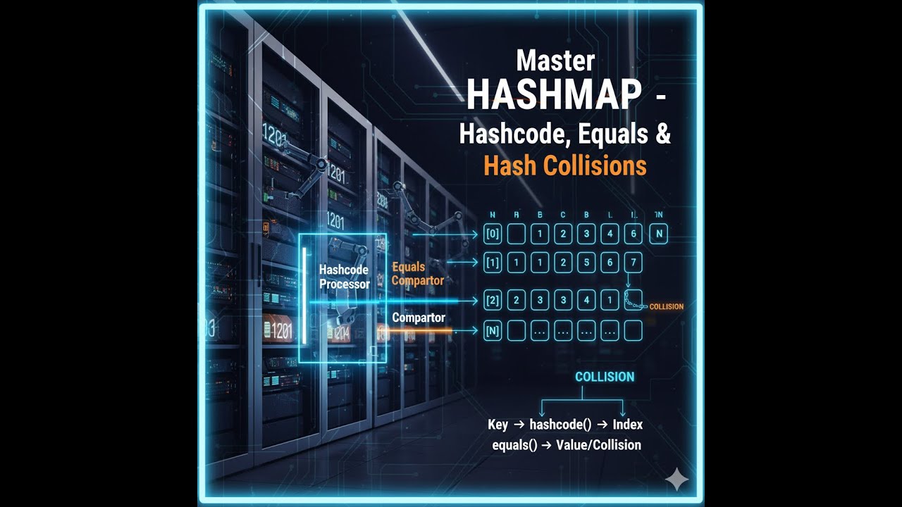 Understanding HashMap Internals — hashCode, equals, Collisions & Performance Java