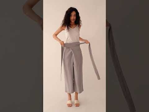 Style with Grae Cove | How to Wear a Linen Wrap Waist Pants