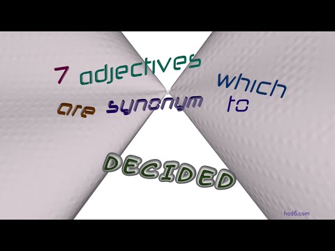 decided - 10 adjectives synonym to decided (sentence examples)