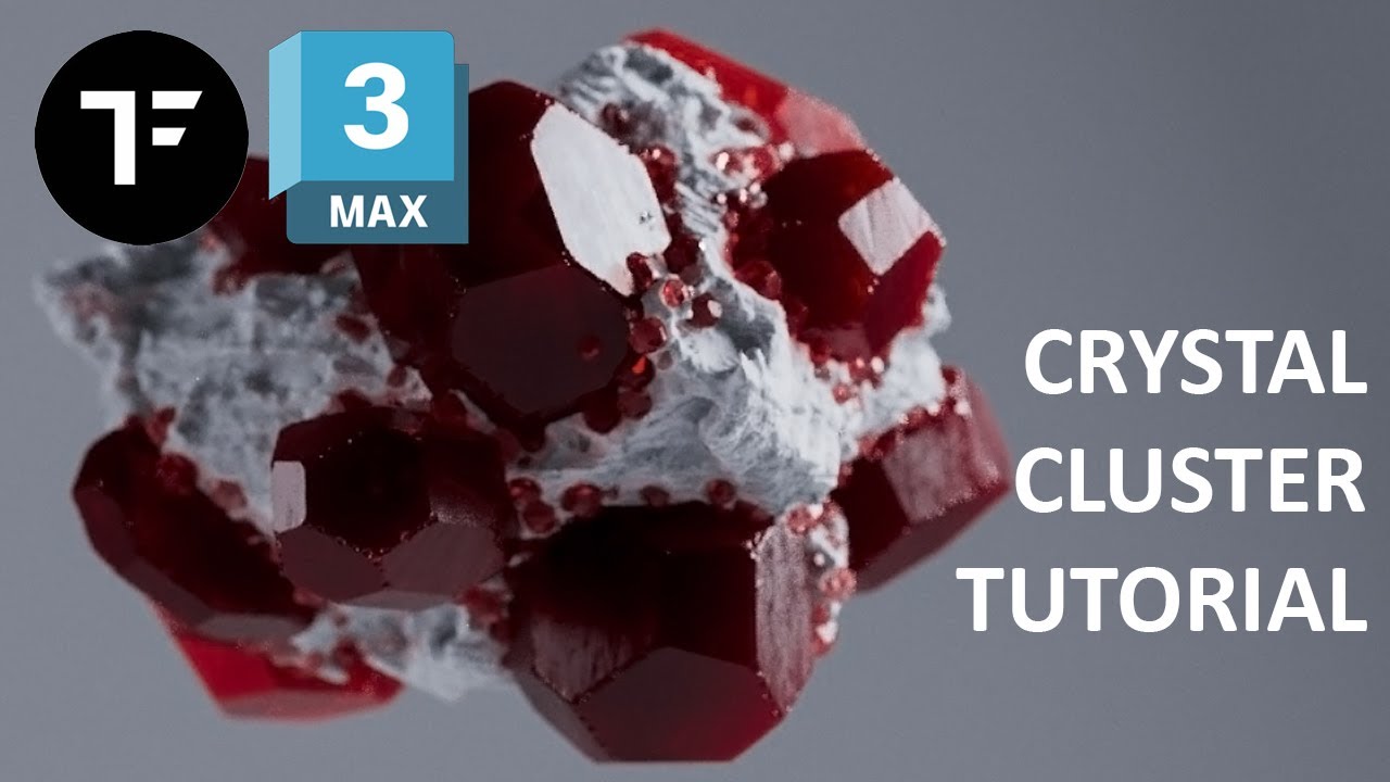 Create Crystal clusters in TyFlow - tutorial