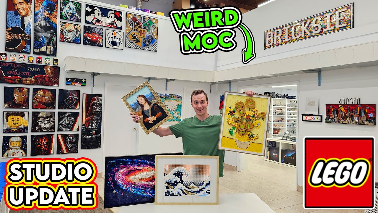 LEGO Studio Update | Duct Covering DONE | Hanging Art!