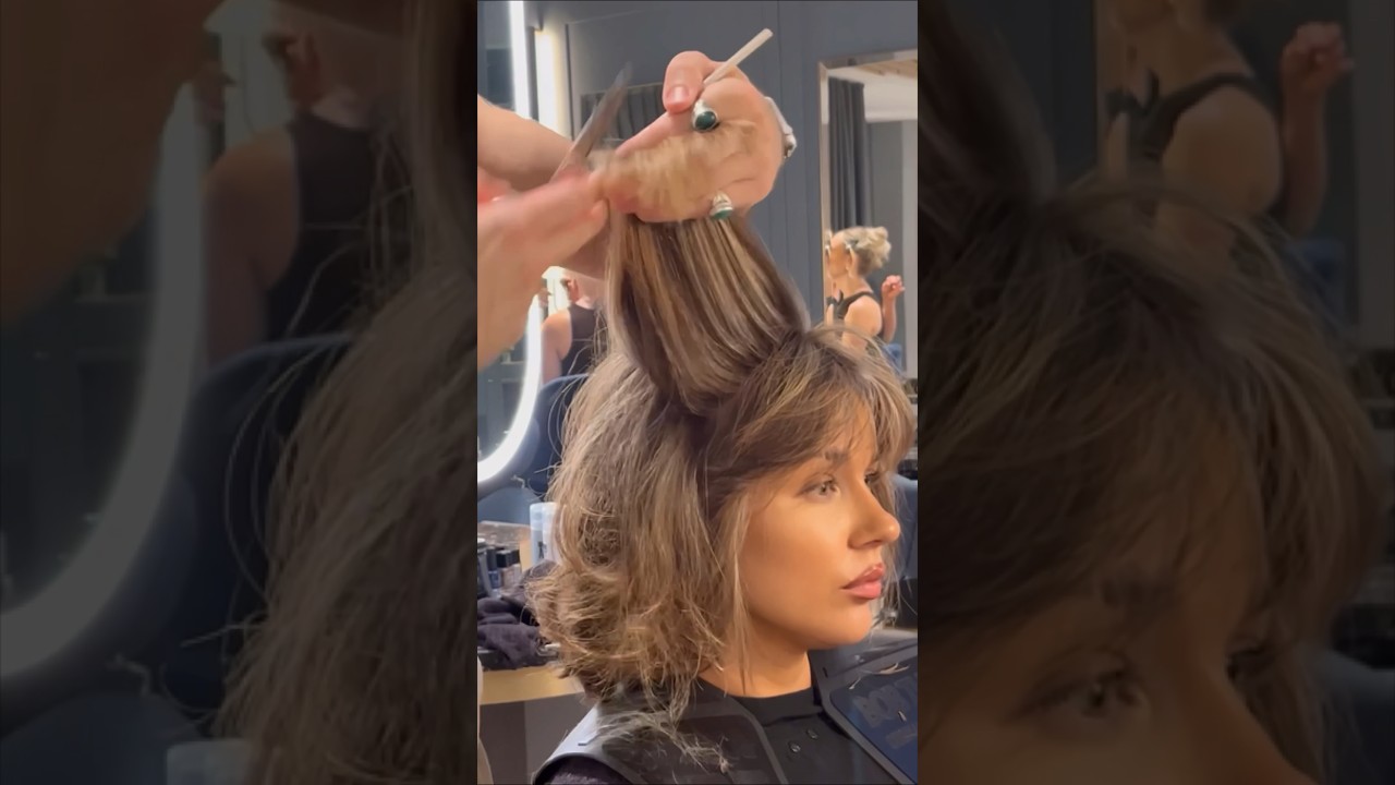 Adding volume & layers to my short hair #hairstyle #layers 90s hairstyle #haircut