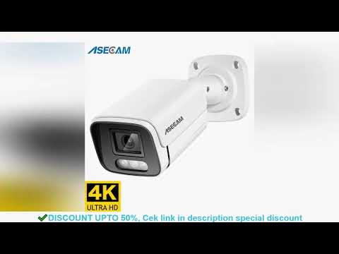 SALE New 4K 8MP IP Camera Audio Outdoor POE H.265 Onvif Metal Bullet CCTV Home 4MP Color Night Visio