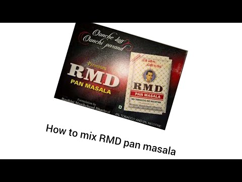 How to mix RMD PAN MASALA