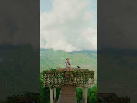 The perfect setting for some organic house - Mount Agung, Bali 🌋 #Anjunadeep #shorts