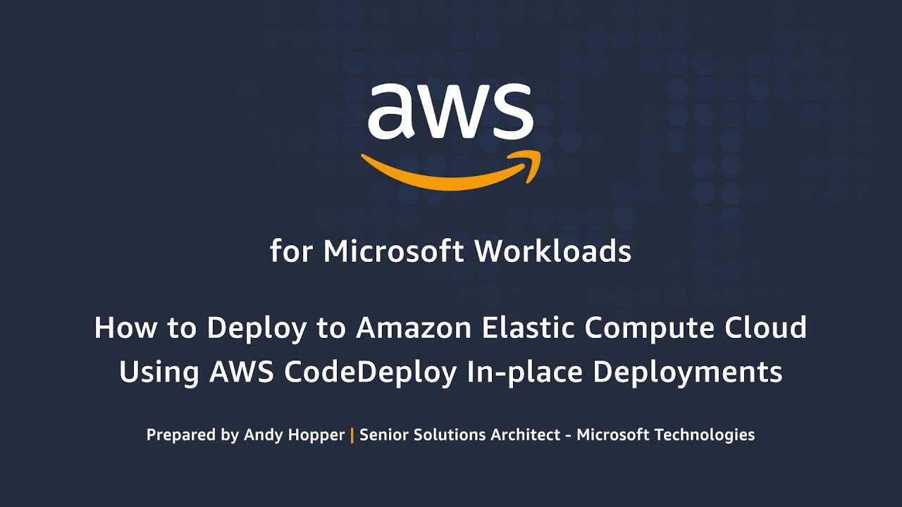 How to Deploy to Amazon Elastic Compute Cloud Using AWS CodeDeploy In-place Deployments