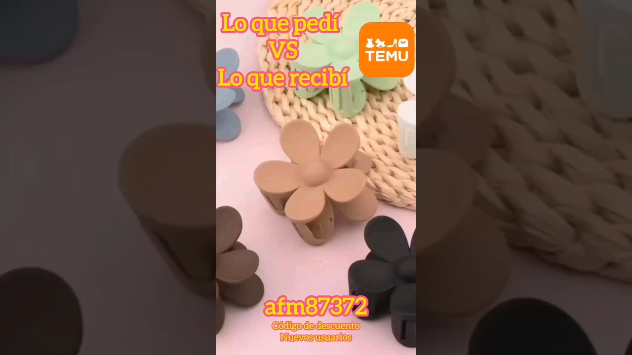 Pinzas para el cabello de flor #temustyle #temuhaul #temu #temureview  #loquepedivsloquerecibi