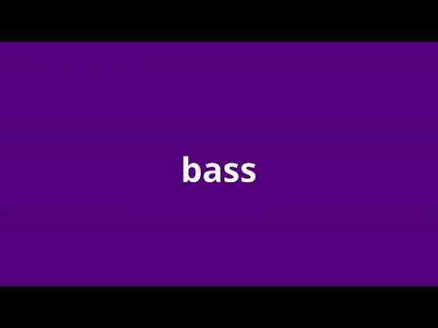 what is the meaning of bass.