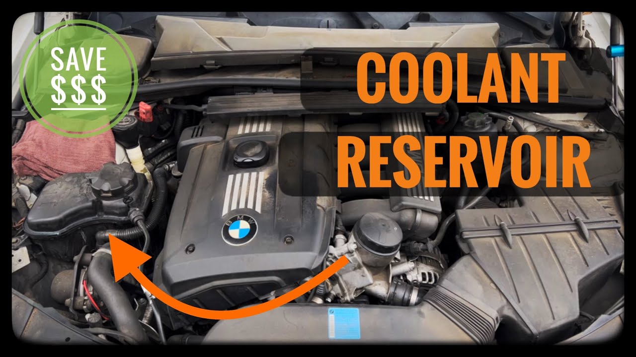 BMW 328i E90 How to replace Coolant reservoir N51/N52K E91 E92 E93 2006 - 2013