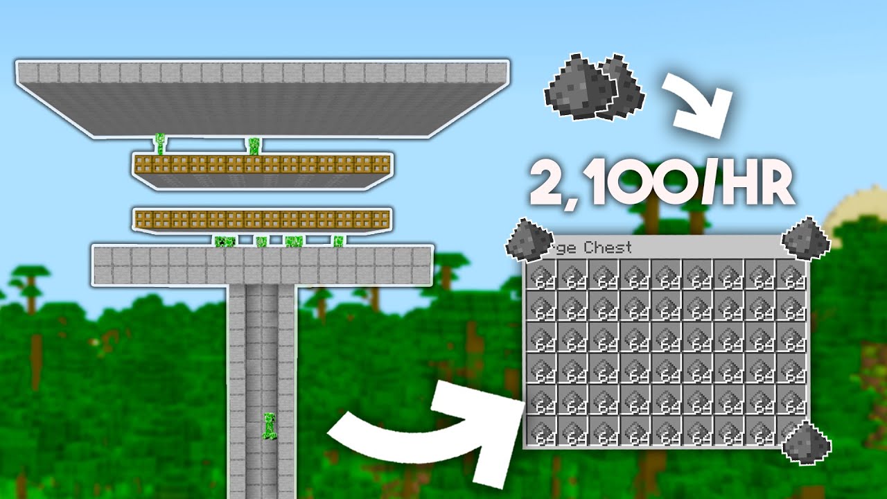 BEST 1.20 CREEPER FARM TUTORIAL in Minecraft Bedrock (MCPE/Xbox/PS ...