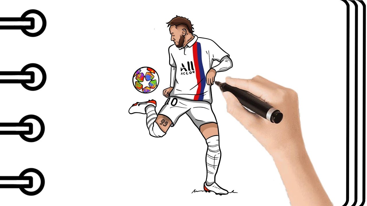 Como Dibujar a NEYMAR Jr - How to Draw Neymar Jrs | Mapi Art TV