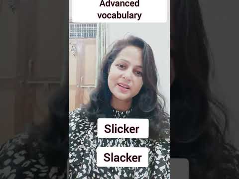 Confusing words Slicker & Slacker 🤔what is difference।। advanced vocabulary meaning & usage